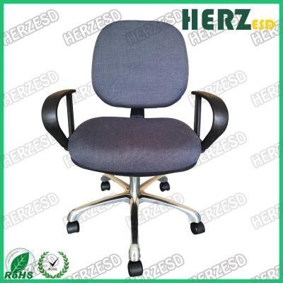 China Fabric Surface ESD Safe Chairs Grey Color For Electronic Office / Workshop for sale