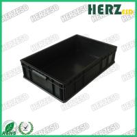China ESD Storage Box HZ-26412 600x400x120mm with 10³-10⁹ Ohms Surface Resistance for Electronic Components for sale