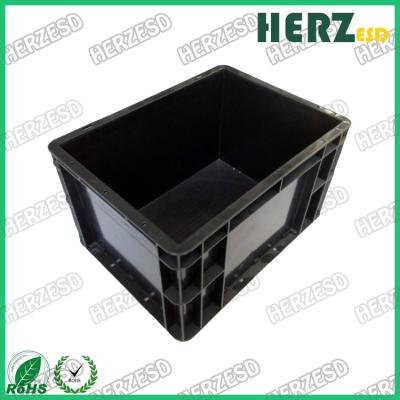 China Easy Clean Anti Static Storage Bin 400x300x230mm with 10³-10⁹ Ohm Surface Resistance for Electronic Components for sale