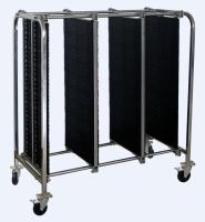 China HZ-27103B ESD PCB Storage Trolley 1100×620×1300mm with Pressure Plugs for 100-500 Boards for sale