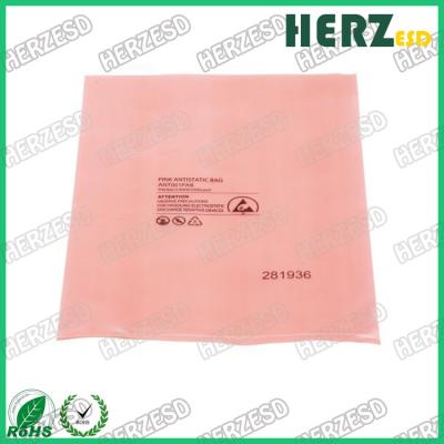 China PE Film ESD Shielding Bags 0.075mm Thickness with 6000 PSI Tensile Strength for Electronic Components Protection for sale