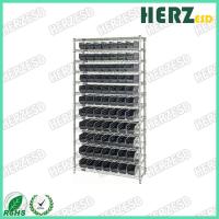 China Customized ESD Storage Shelves - 3-Layer Wire Shelving System with 70kg Castors and 10e6-10e9 Ohm Resistance for sale