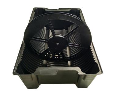 China HZ-2712 Antistatic PP Injection Reel Storage Bin 550x350x175mm Capacity 33 Reels ESD Protection for sale