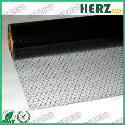 China ESD PVC Grid Anti-Static Curtain 1.37m x 30m Size 0.3mm Thickness for Cleanroom Protection for sale