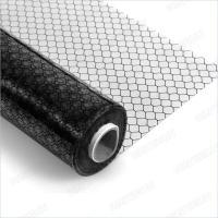 China Cleanroom ESD PVC Curtain Transparent / Black Grid Antistatic Curtain for sale