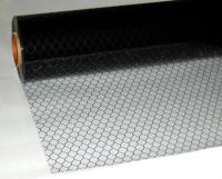 China Cleanroom ESD PVC Curtain Transparent / Black Grid Antistatic Curtain for sale