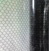 China Cleanroom ESD PVC Curtain Transparent / Black Grid Antistatic Curtain for sale