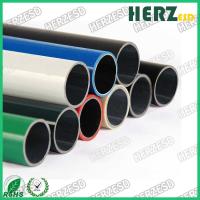 China ESD Black ABS Coated Metal Lean Pipe System 28mm Diameter 4m Length with Full Joint Set for Lab Furniture Assembly for sale
