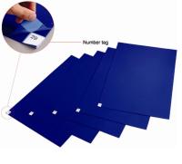 China Peelable 45x90cm 35μm ESD Rubber Mat with 30 Disposable Sheets for Clean Room Decontamination for sale