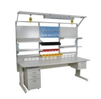 China 2250x750mm Resin Ceramic ESD Workbench with Adjustable Height and 30kg Load Capacity for sale