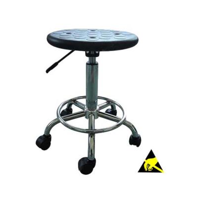 China Cleanroom BIFMA 4 Holes PU Foaming Height Adjustable ESD Safe Chairs for sale