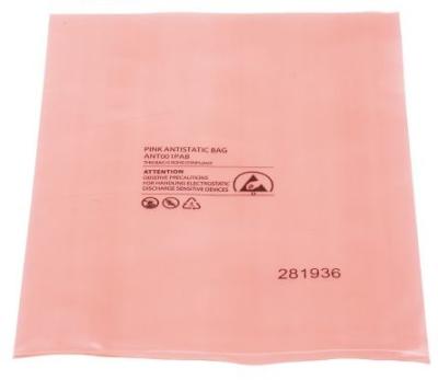 China 0.10mm Pink Antistatic PE ESD Shielding Bags with 10^8-10^11 Ohm Resistance for PCB Protection for sale