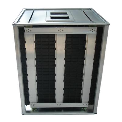 China Gear Core Foldable Steel SMT Magazine Rack 460x400x563mm with 50 PCB Slots and 200℃ Temperature Rating for sale