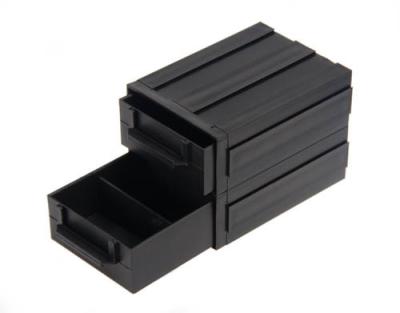 China HZ-2701 ESD Component Drawer Box 138x93x46mm with 10⁴-10⁹Ω Surface Resistance for Electronic Parts Storage for sale
