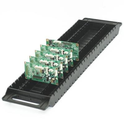 China HZ-2704 Double-Sided PCB ESD Circulation Rack - 480x140x35mm with 25 PCB Capacity per Side and 10⁴-10⁹Ω Surface Resistance for sale