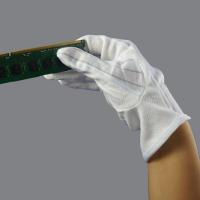 China PVC Dotted ESD Anti-Static Gloves with 10^10 Ω/sq Surface Resistivity for Electronics Assembly for sale