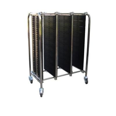 China HZ-27103B ESD PCB Reel Rack 1100×620×1300mm with 4-Wheel Design and Pressure Plugs for 100-500 Board Storage for sale