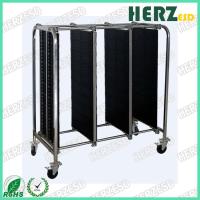 China ESD PCB Storage Trolley 1100×620×1300mm with Adjustable Handle and 100-500 Board Capacity for sale
