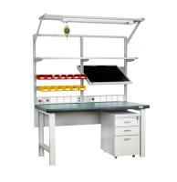 China Steel Heavy Duty ESD Antistatic Workbench 670-1120mm Height Adjustable with 500kg Static Load Capacity for sale