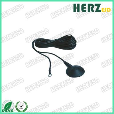 China Safety Antistatic Black PU Grounding Cord for ESD Wrist Strap - 6 to 12 Feet Coil with Copper Core for sale