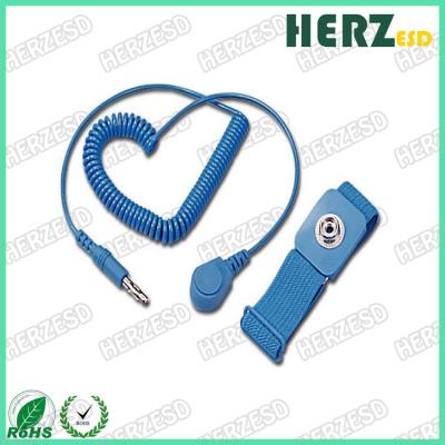 China Industrial ESD Economy Fabric Wrist Strap HZ-41101 with 1 Meg Ohm Resistor and 6-12 Feet Coil Cord for sale