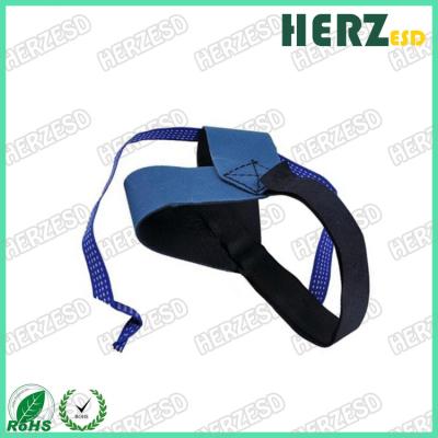 China Cleanroom Anti Static Heel Grounder with 1 Meg Ohm Resistor and 18-inch Conductive Tab for EPA Areas for sale