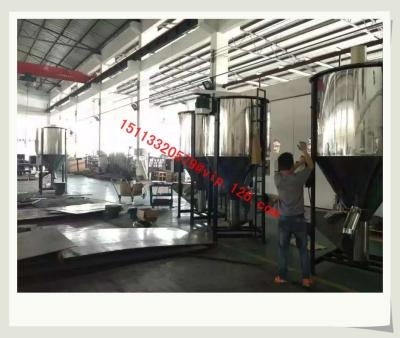 China Vertical Plastic Color Mixer with Heating and Drying Function/1 Metric Ton Large Plastic Stirrer For Saudi Arabia for sale