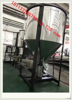 China High efficiency 500kg-5000kg large capacity vertical plastic mixer/Plastic Heating Stirrer/ Vertical blender for sale