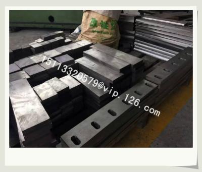 China China V Type Plastic Crusher Spare Part--- Steel Cutter Blades for sale/ Plastic Crusher Cutter Blade Price for sale