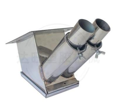 China Hopper Dryer spare part- double & single tube stainless steel Euro material Suction Box 50mm to UAE for sale