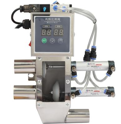 China Good sell stainless steel New& Regrind Two Material Proportional Valves /time control mixer for Plastics material feeding for sale