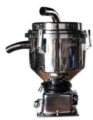 China Stainless steel Vacuum loader accessory supplier hopper receiver 6L for plastics line Best price good quality for sale