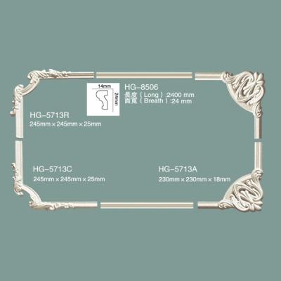China Decorative PU Corner Moulding HG-5713 - Fire-Proof Waterproof Interior Trim with 80% Cost Savings for sale