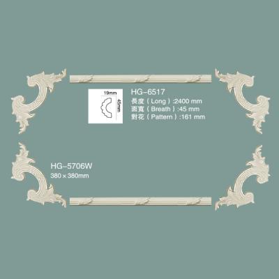 China HG-5706 Decorative PU Corner Moulding - Fire-Proof Waterproof Interior Trim with 80% Cost Savings for sale