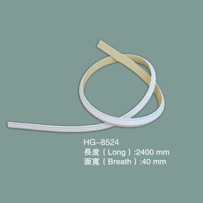 China HG-8524 Polyurethane Flex Trim PU Flexible Base Cap Molding - Pre-Primed Interior Trim with 80% Cost Savings for sale