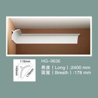 China HG-9636 LED Cove Lighting Molding Crown Moulding - Fire-Proof PU Material with 80% Cost Savings for sale