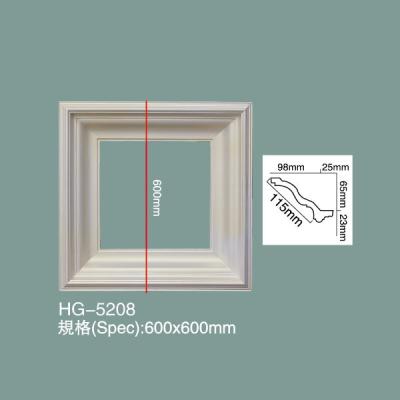 China Decorative PU Ceiling Tile HG-5208 - Fire-Proof Water-Resistant Moulding with 80% Cost Savings vs Wood/Gypsum for sale