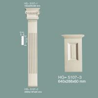 China PU Pillar Roman Column HG-5107 Polyurethane Moulding - Fire-Proof & Water-Resistant Interior Decoration for sale