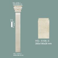 China PU Pillar Roman Column HG-5106 - Fire-Proof Waterproof Polyurethane Moulding with 80% Cost Savings for sale