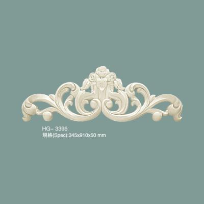 China HG-3396 Decorative Polyurethane Wall Moulding Scroll Onlay - Fireproof & Waterproof Interior Trim with 80% Cost Savings for sale