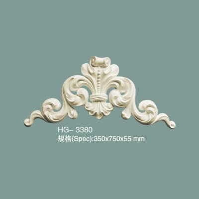China HG-3380 Decorative Polyurethane Wall Moulding Scroll - Fire-Proof & Water-Resistant Interior Decor Onlay for sale