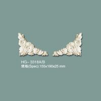 China HG-3318 Decorative PU Wall Moulding Ornaments - Fire-Proof, Water-Proof with 80% Cost Savings vs Wood for sale