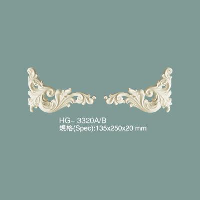 China HG-3320 Decorative PU Wall Moulding Ornaments - Fire-Proof, Water-Resistant, 80% Cost Savings vs Wood for sale