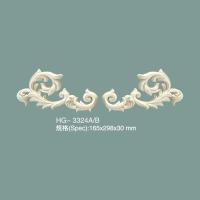 China HG-3324 High Density Polyurethane Onlay Scroll - Fire-Proof Waterproof Decorative Moulding with 80% Cost Savings for sale