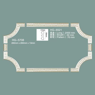 China Decorative PU Corner Moulding HG-5708 - Fire-Proof & Water-Proof Interior Trim with 80% Cost Savings for sale