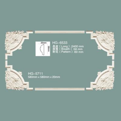 China Decorative PU Corner Moulding HG-5711 - Fireproof Waterproof Polyurethane Interior Trim with 80% Cost Savings for sale
