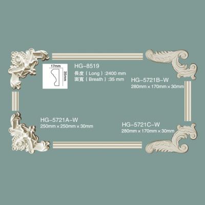 China Decorative Corner Moulding Pu Elegant Corner And FramesHG-5721 for sale