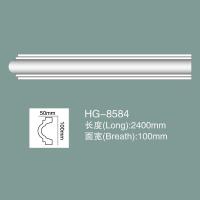 China Dado Rail Foam Skirting Board PU Wall Baseboard HG-8584 for sale
