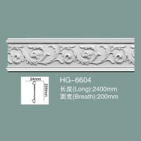 China PU Chair Rail PU Wall Baseboard Polyurethane PU Moulding HG-6604 for sale