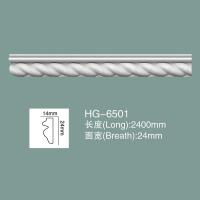 China Dado Rail Foam Skirting Board PU Wall Baseboard HG-6501 for sale